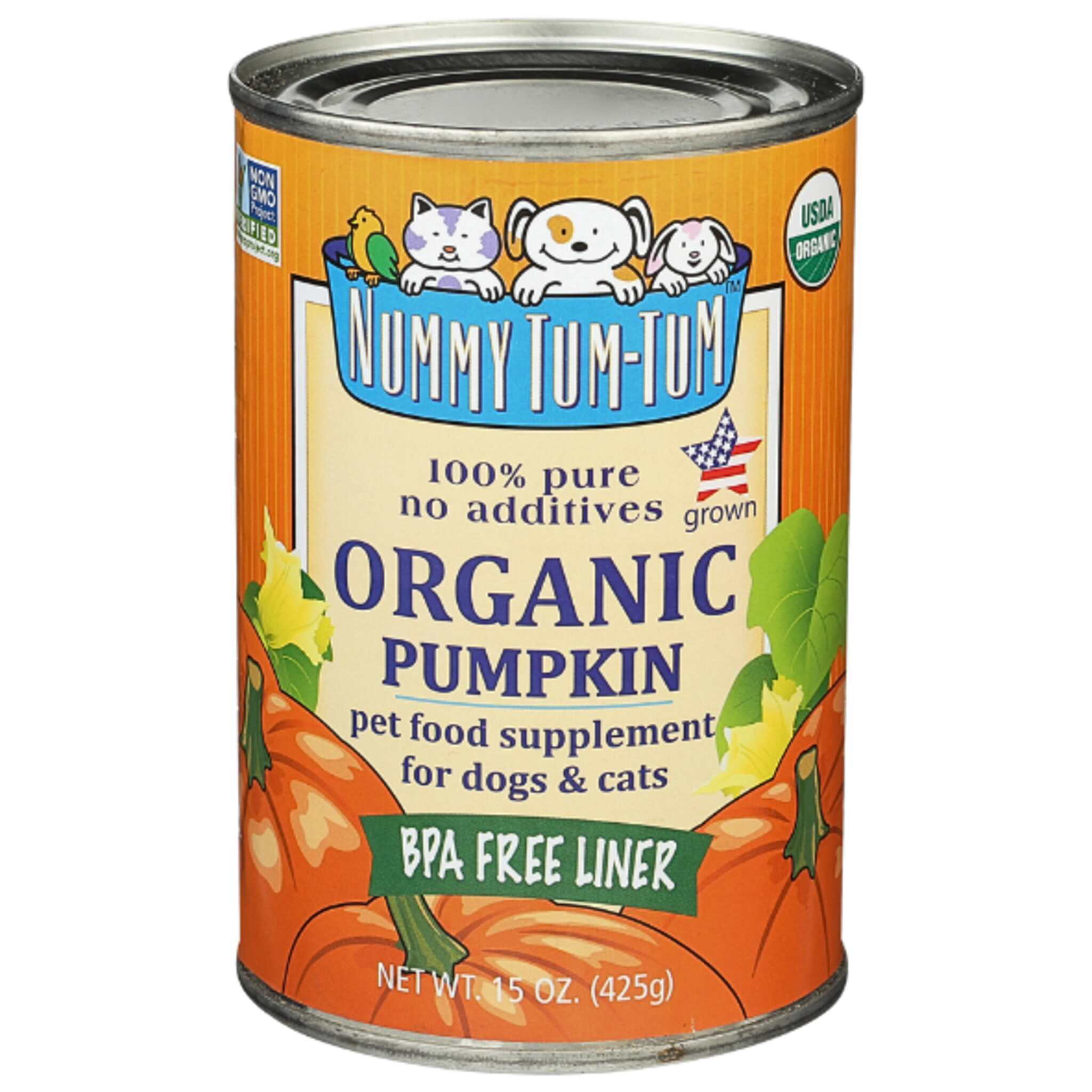 Nummy Tum Tum Organic Pumpkin 15 oz – Grindstone Pet Supplies